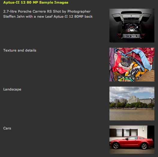 Leaf Aptus-II 12 80MP 中判カメラバック: Phase One Japan デジタルバック通信