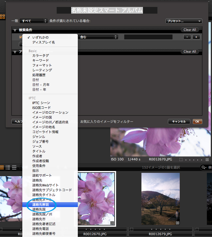 カタログ インポート「説明」設定: Phase One Japan デジタルバック通信