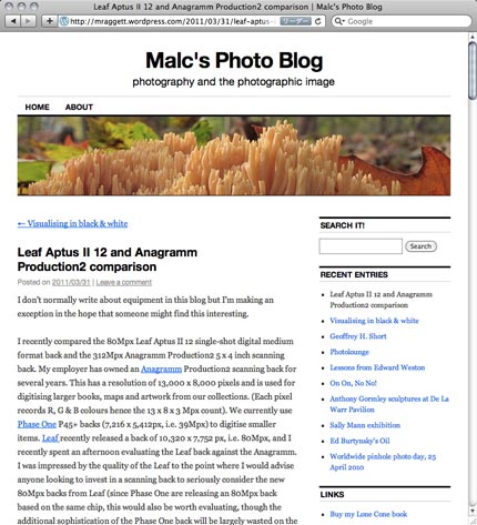 Aptus-II 12 と Anagramm Production2 解像感比較: Phase One Japan デジタルバック通信